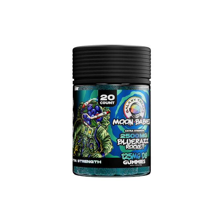 Bluerazz Rocket D8 Extra Strength Gummies – Galaxy Treats