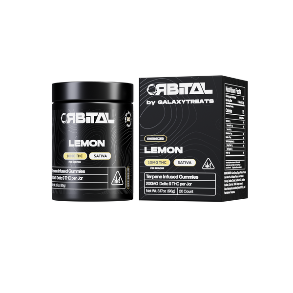 Orbital Lemon 10mg D9 Sativa Gummies – Galaxy Treats